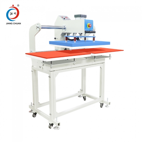 jiangchuan Semi-automatic pneumatic dual station hot stamping machine ...