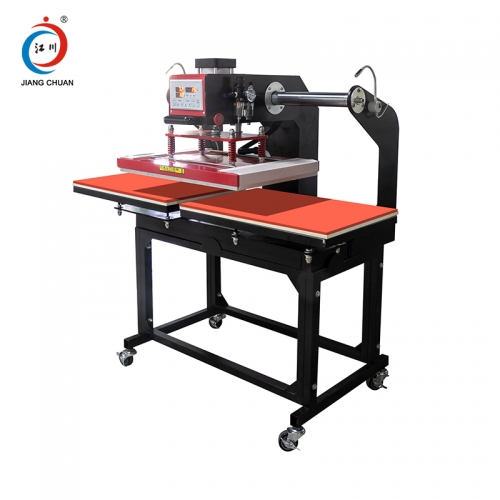 jiangchuan Semi-automatic pneumatic dual station hot stamping machine ...